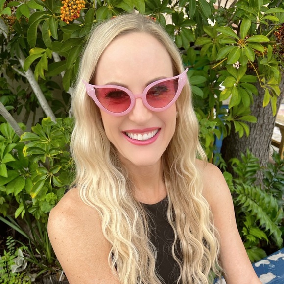 High Heels on the High Road | Accessories | Light Pink Cat Eye Frame ...